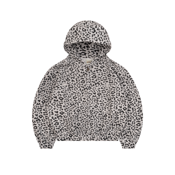Leopard Thermal Zip Hoodie – Bravest Studios