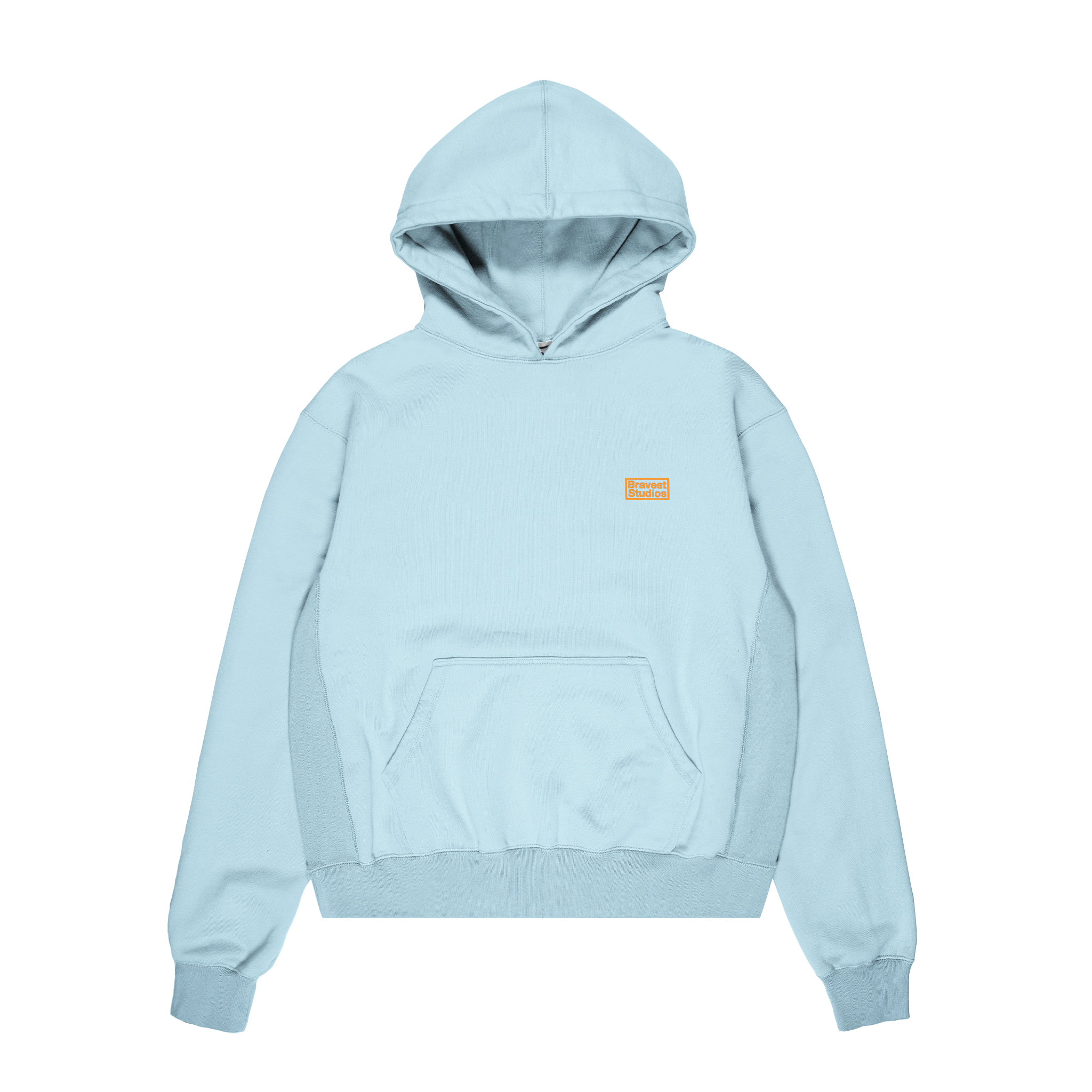 Logo Hoodie Light Blue – Bravest Studios