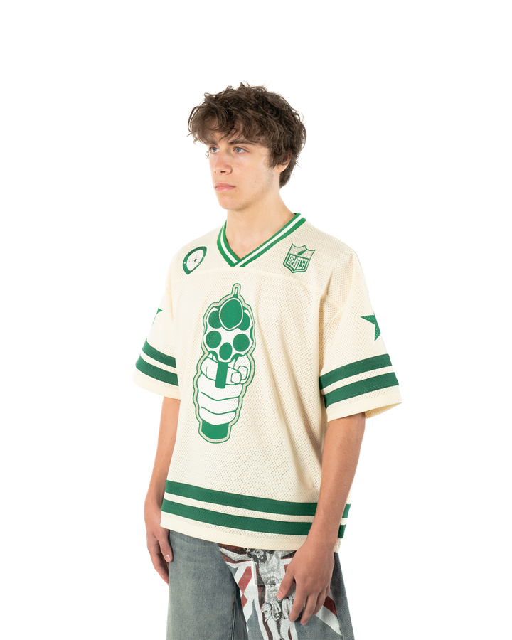 Cream 911 Football Jersey – Bravest Studios