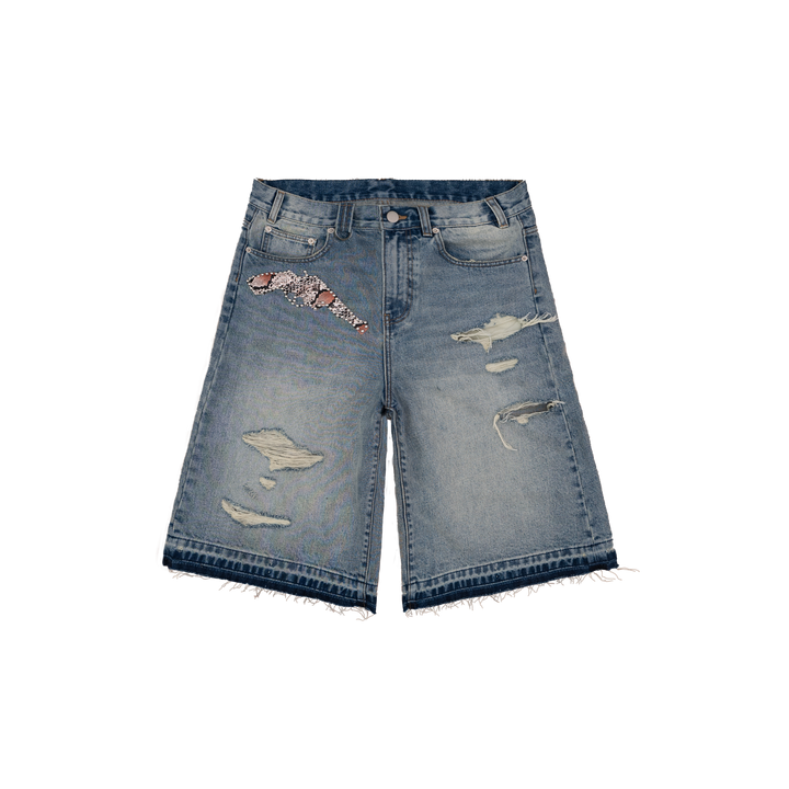 Vintage Blue Pistol Jorts – Bravest Studios