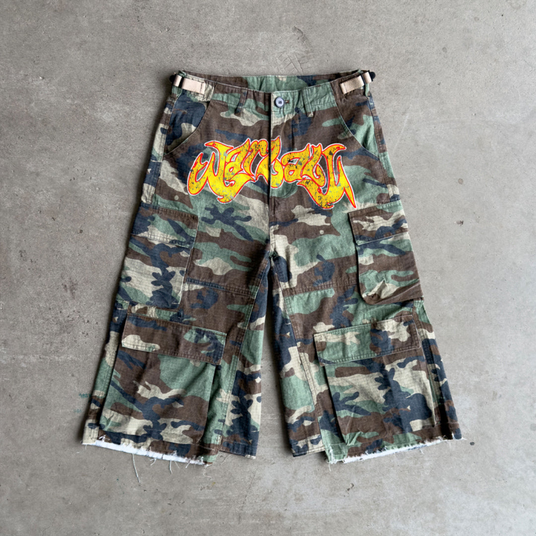 War Baby Camo Cargo Shorts – Bravest Studios